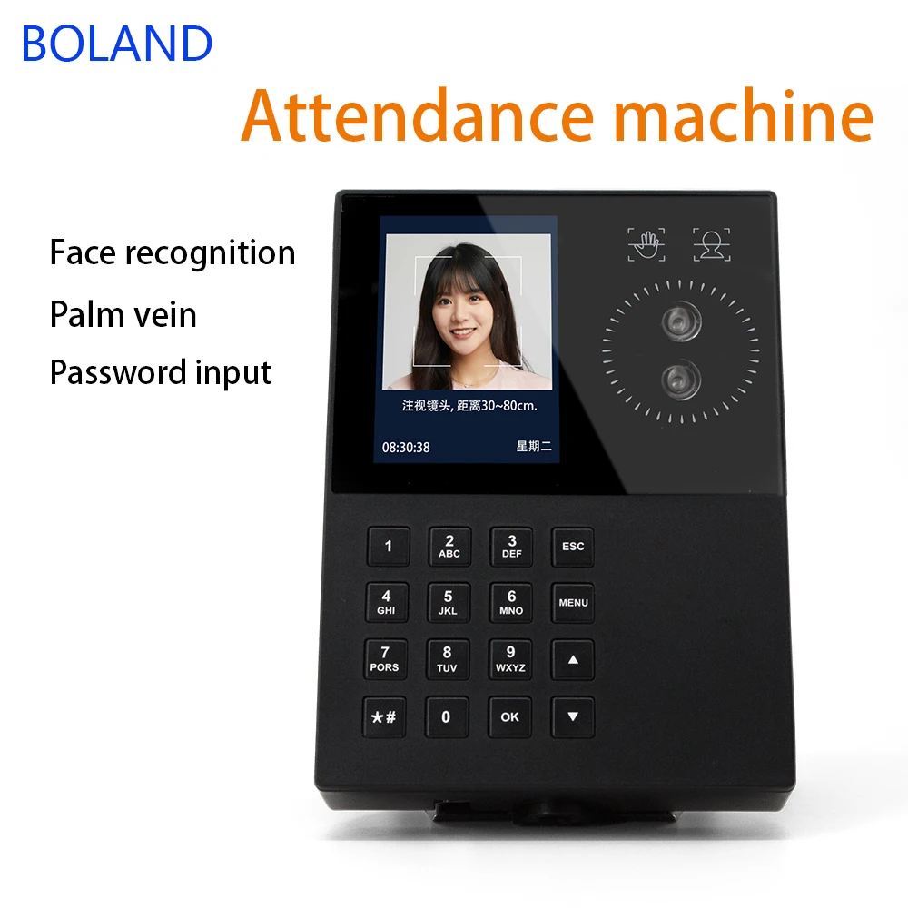 Boland T500 Commute Recorder Fingerprint Attendance Machine For Time ...