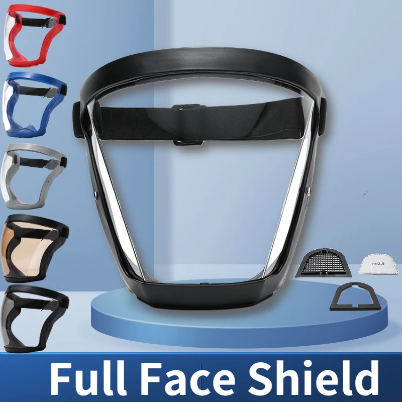 Transparent Full Face Shield Splash proof Welding Safety Glasses Face ...