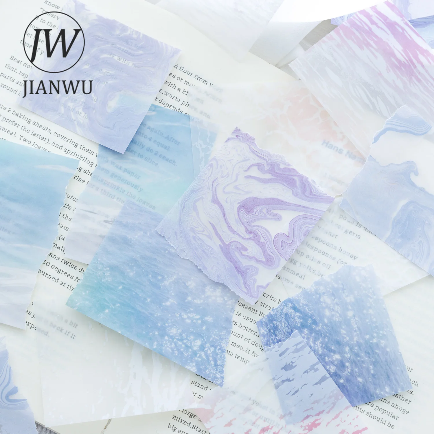 JIANWU 20 Sheets Half The Dream Water Reflected Series Vintage Decor ...