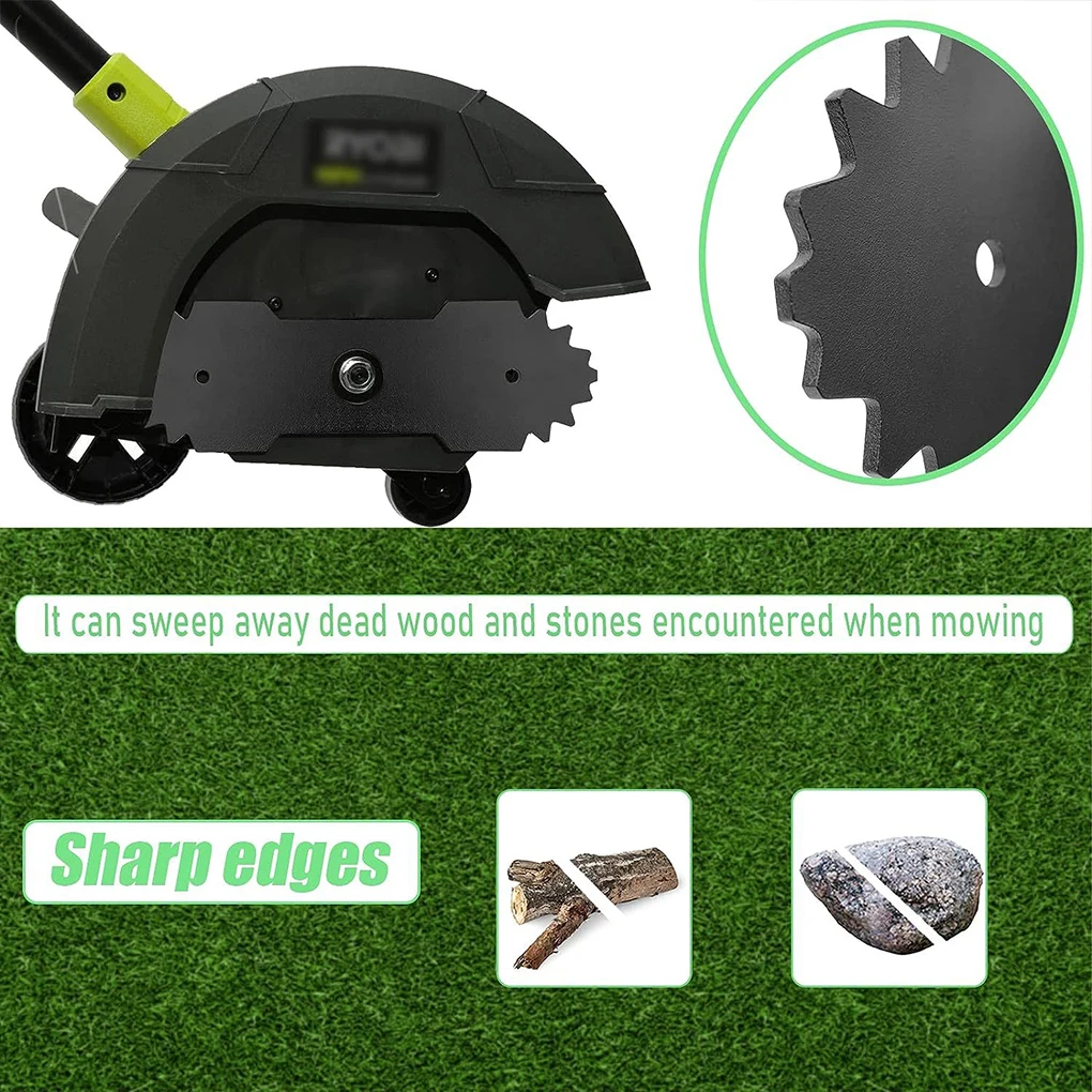 2Pack 638006008 Edger Blade With Teeth For Ryobi-RY13050 RY13050A ...
