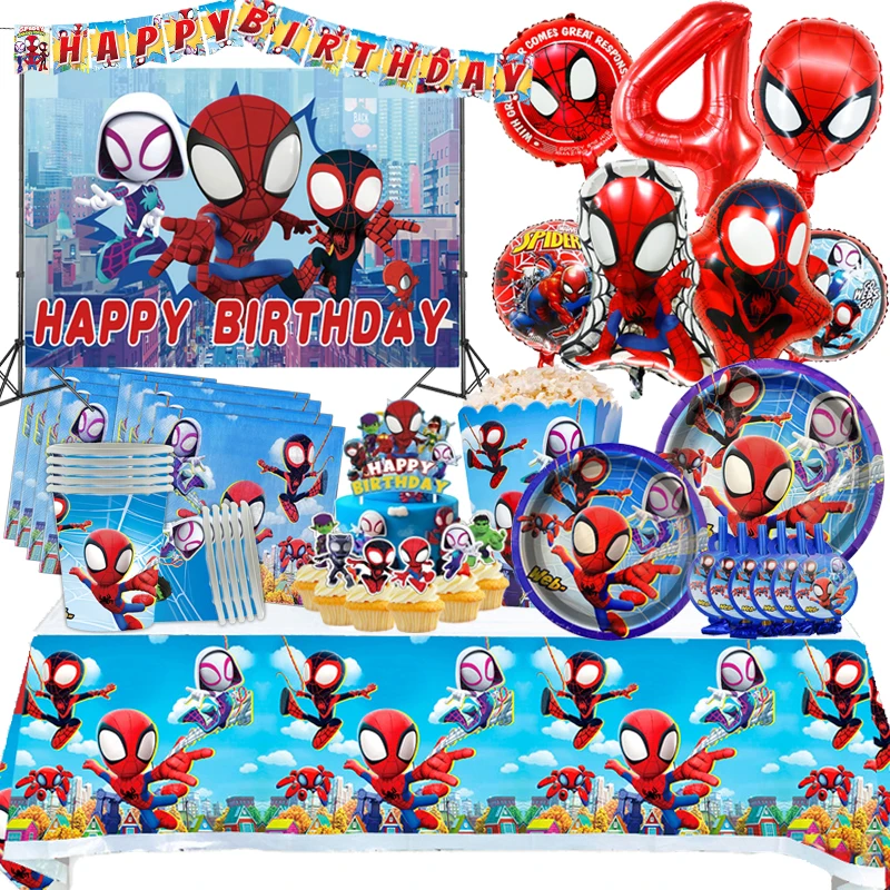 New-Spidey-Birthday-Decoration-Spider-Man-Mask-Party-Favors-Stickers ...