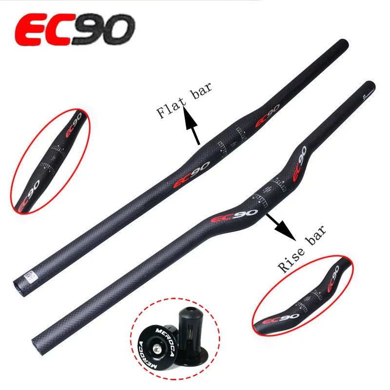 Ec90 25.4/31.8mm Carbon Handlebar Mountain Bike Handlebars Riser/flat ...