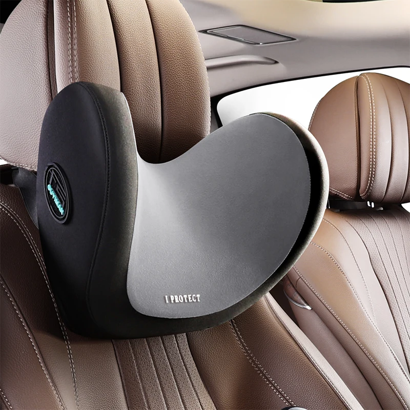 Car-Neck-Headrest-Pillow-Rest-Head-Lumbar-Support-Cushion-Auto-Memory ...