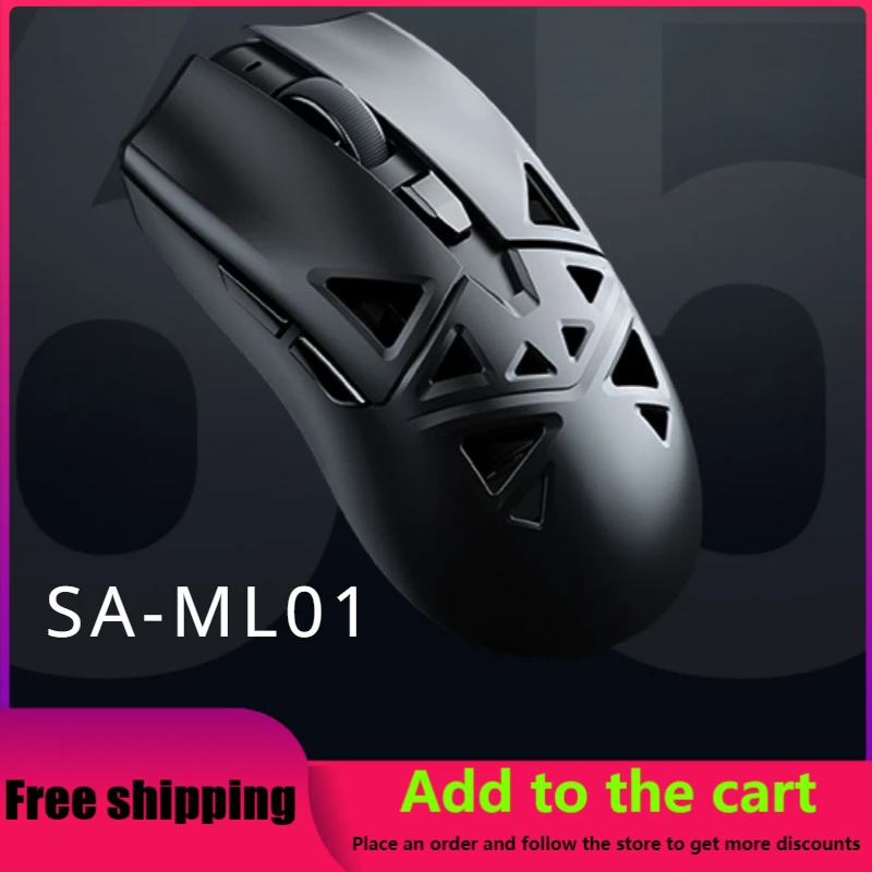 Mouse-SA-ML01-Three-mode-Hot-swappable-PAW3395-Ergonomic-Thin-and-Light ...