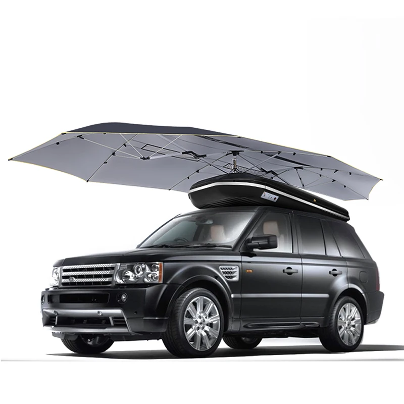 4-2M-Black-Portable-Automatic-Car-Umbrella-Tent-Car-Covers-Electrical ...