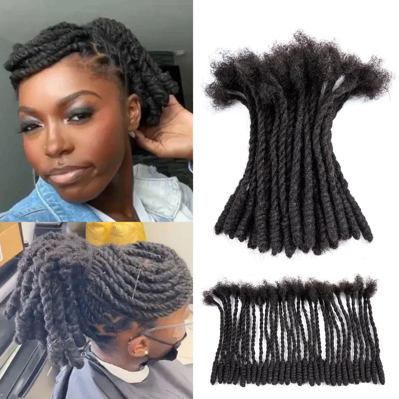 0-8cm-Pre-Twisted-Loc-Knot-Bob-Dreadlocks-100-Human-Hair-Double-Strands ...