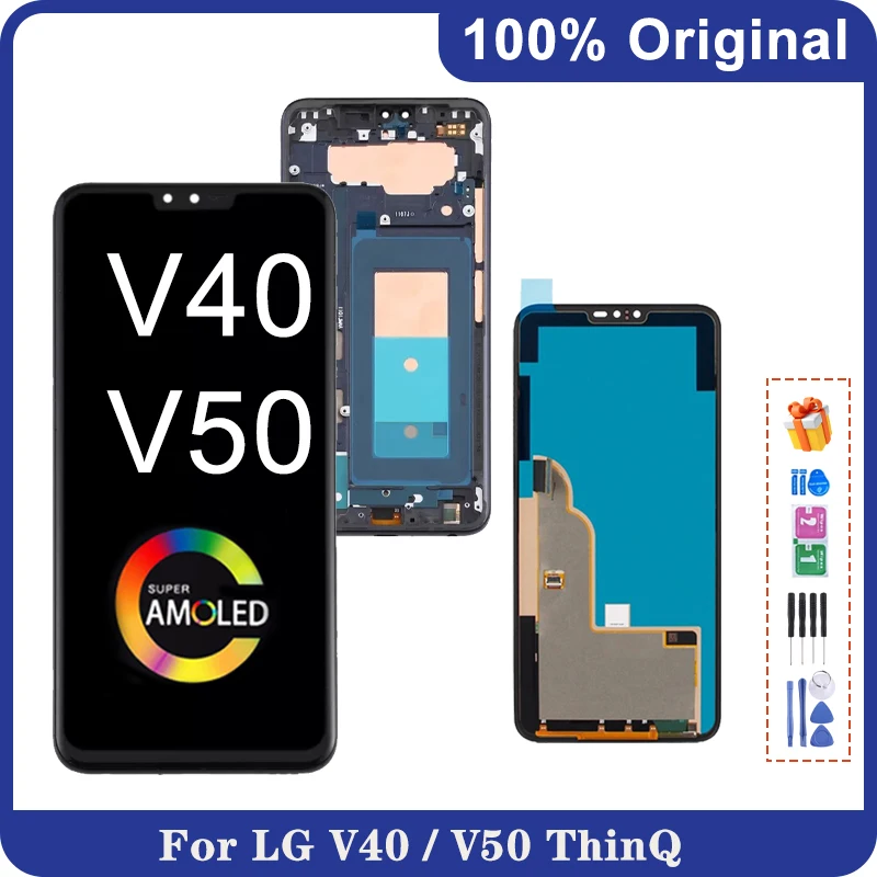 6-4-AMOLED-For-LG-V50-ThinQ-V500-V500N-V500EM-V450-LCD-Display-Touch ...