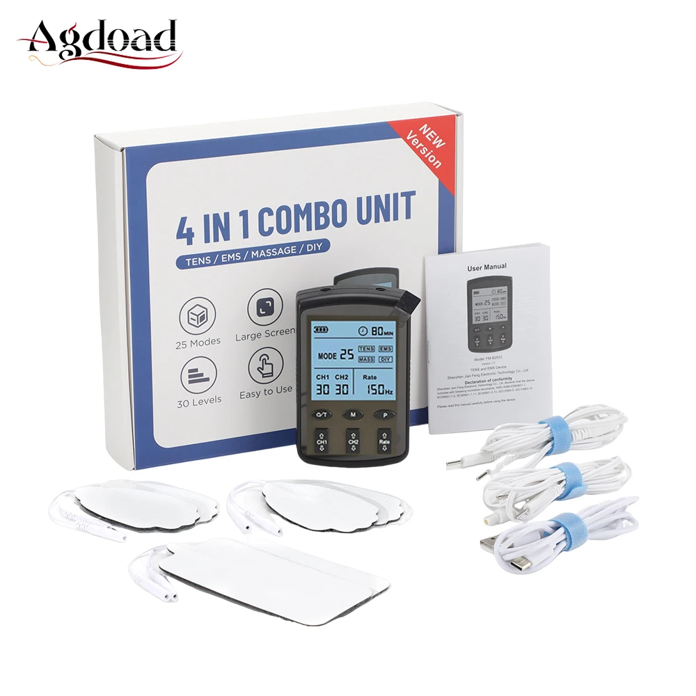 EMS-TENS-Massager-Electric-Muscle-Stimulation-Physiotherapy-25-Modes ...