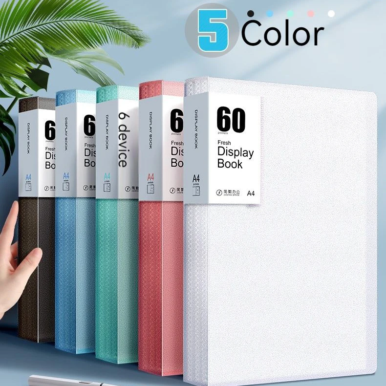 5-Colors-A4-Plastic-Budget-Binder-File-Folders-Documents-Booklet ...