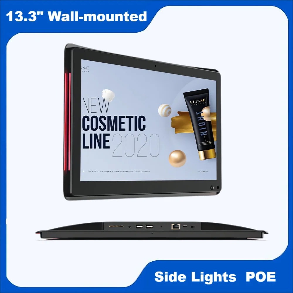 Wall Mount 13.3 Inch LCD Touch Screen Tablet With LED Light Bar Booking ...