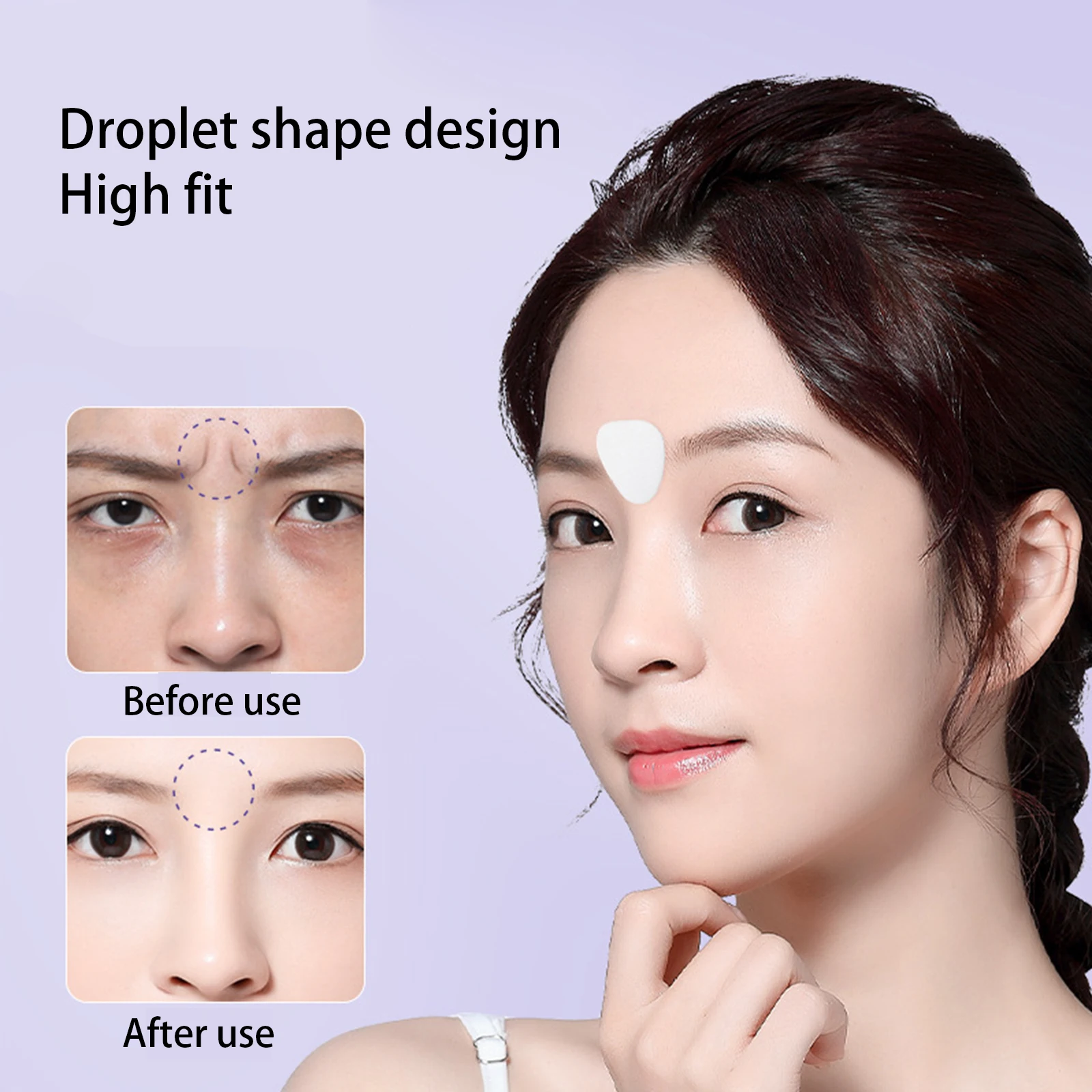 24PCS Reusable Silicone Anti Aging Patch Face Forehead Beauty Sticker ...