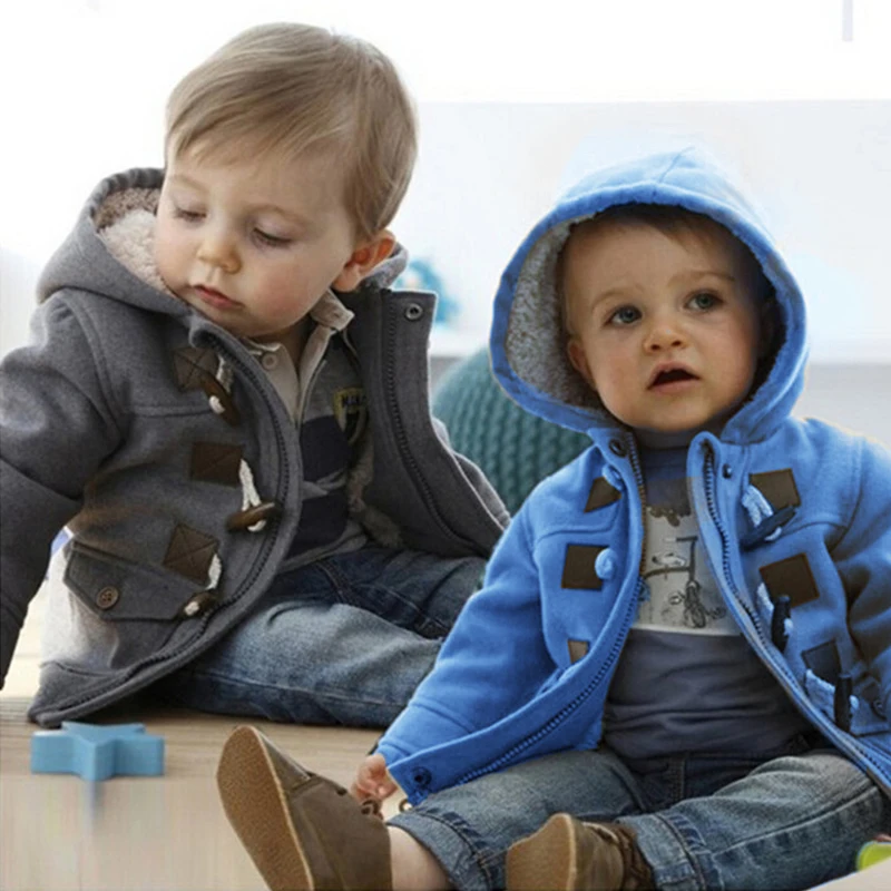 Newborn-Spring-Kid-For-Baby-Boys-Girls-Button-Warm-Daily-Hooded-Coat ...