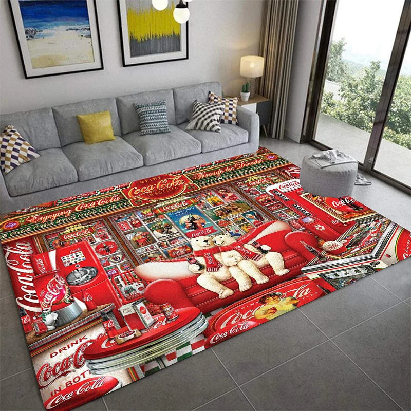 C-Coca-Cola-Decorative-Carpet-Children-s-Bedroom-Floor-Pad-Can ...