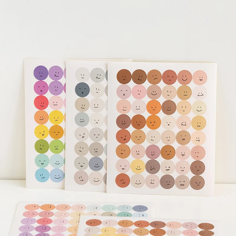 3pcs-set-Stickers-Cute-Smiley-Face-Diary-DIY-Decorative-Stickers ...