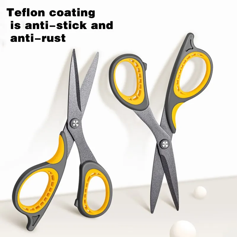 Stainless-Steel-Large-Scissors-Anti-Stick-Anti-Rust-Scissors-Household ...