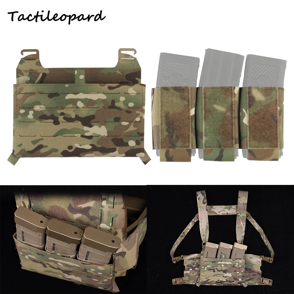 전술 Molle 탄창 파우치 캥거루 프론트 플랩 탄성 트리플 매그 G 후크 플래카드 페로 조끼 플레이트 캐리어 에어소프트