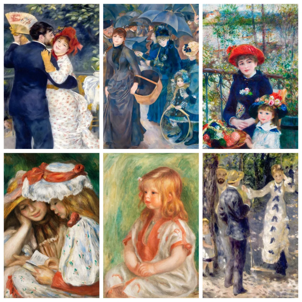 Oil Painting By Numbers Kits Auguste Renoir and Claude Monet Portrait ...