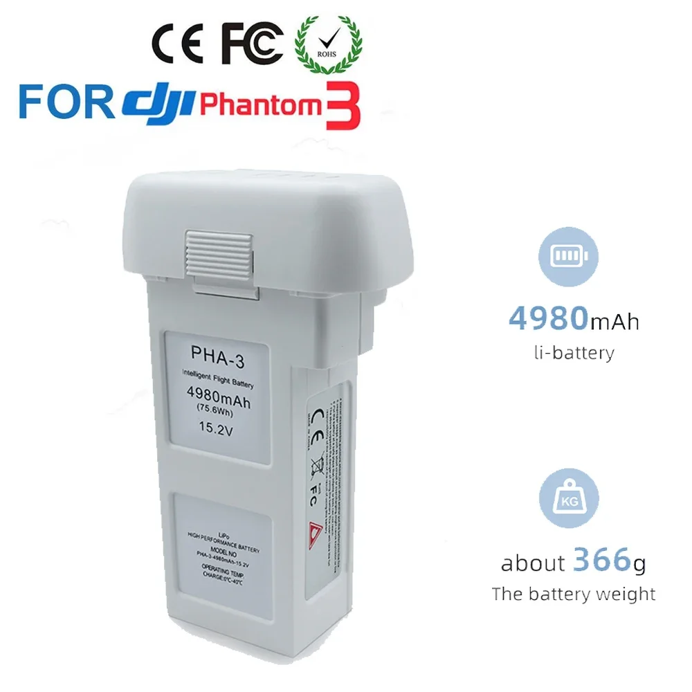 NEW-15-2V-4980mAh-LiPo-Battery-for-DJI-Phantom-3-Professional-Standard ...
