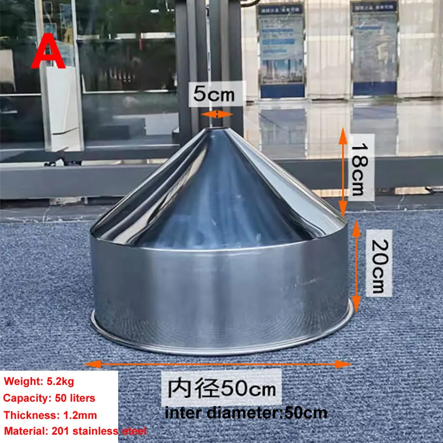 Oversized-50cm-Diameter-Funnel-Thickened-Stainless-Steel-Funnel ...