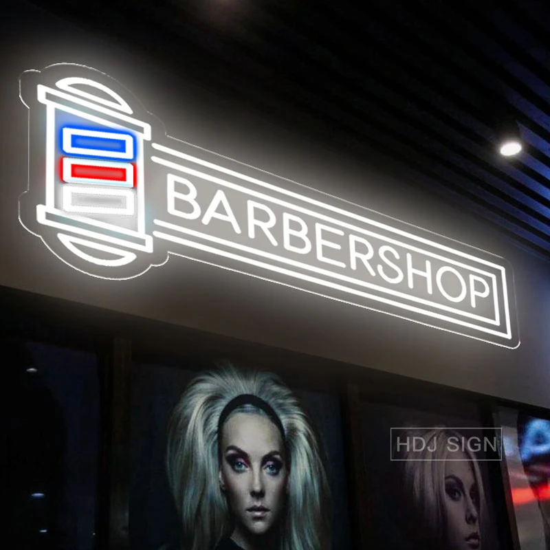 Custom Hair Salon Led Neon Sign For Barber Shop Business Hair Care ...