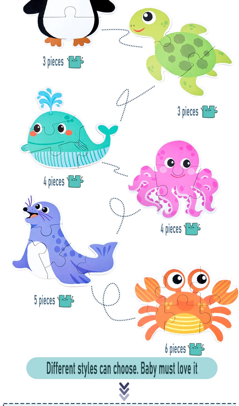 Faune - Puzzle Créatif De Bois Et En Boîte De Métal Pour Enfant, Jeu ...