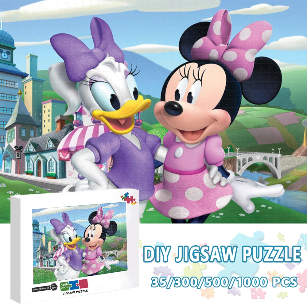 Minnie Mouse Jigsaw Puzzle Disney High Quality Wood Puzzle 1000 Pieces Puzzle for Adults Family ...