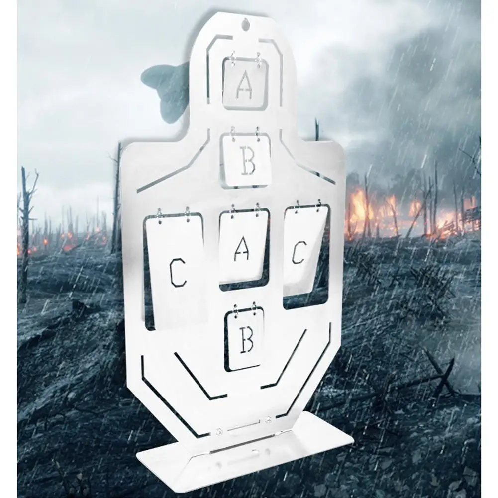 15Inch-IPSC-Shooting-Target-Training-Target-Stainless-Steel-Metal ...