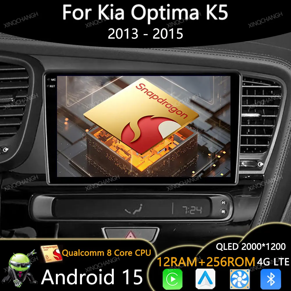 Android 15 Car Radio For Kia Optima K5 2013 - 2015 Carplay Auto ...
