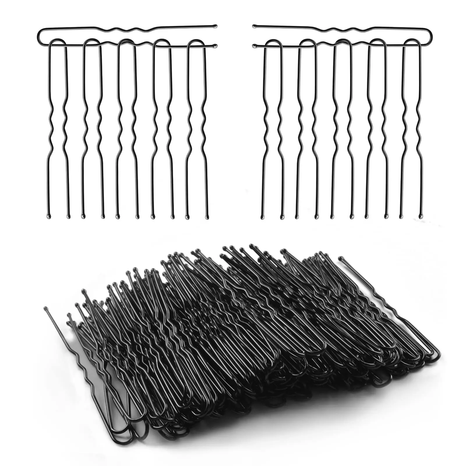 Hair Pins U Shaped Hairpins 2.4 inch(6cm) 50Pcs Black for Buns Ballet ...
