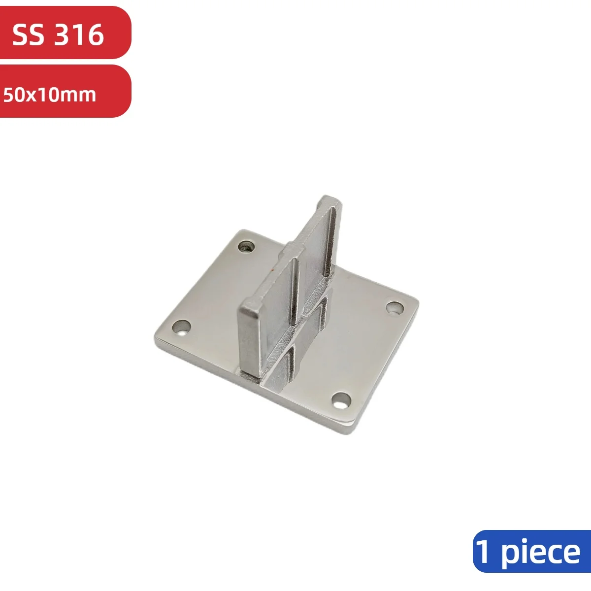 50x10mm-Stainless-Steel-Handrail-Fitting-Rectangular-Tube-Connector-in ...