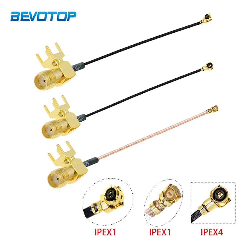RF113-RG178-Cable-u-FL-IPX-IPEX1-IPEX4-MHF4-Female-to-SMA-Female-4-Pin ...