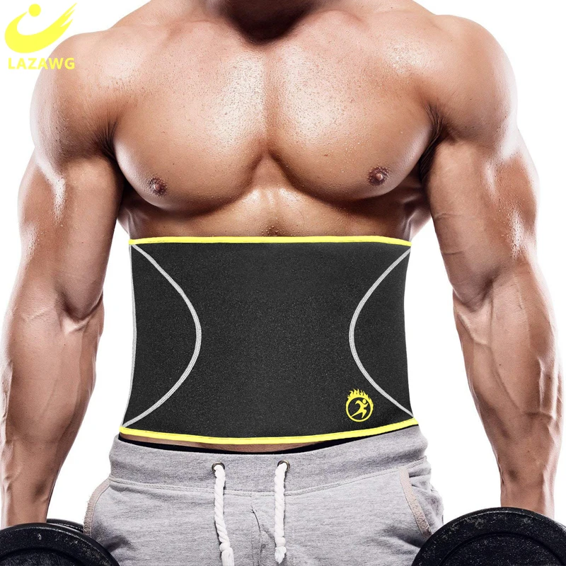 Lazawg Men Neoprene Body Shaper Belt Slimming Corsets Waist Trainer ...