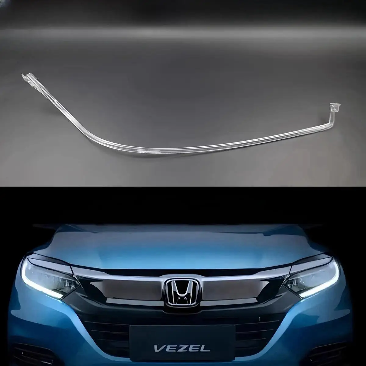 Acrylic Tubes For Honda Vezel HR-V 2019 2020 2021 White LED Headlight ...