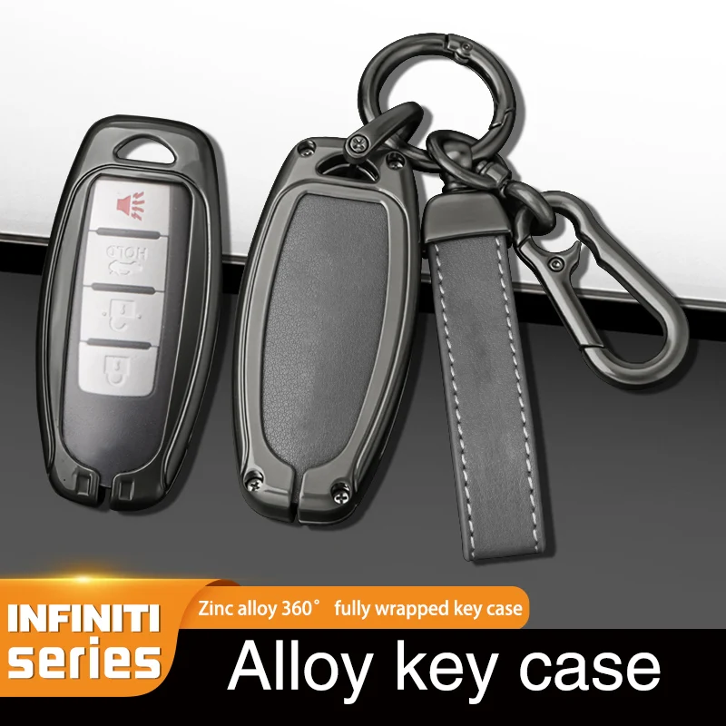 Zinc-Alloy-Car-Key-Case-Cover-Holder-Protection-For-Infiniti-FX35-QX60 ...