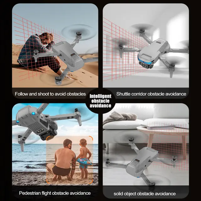 XT9 RC Helicopter Follow Me Obstacle Avoidance Mini VR Drone 4k HD ...