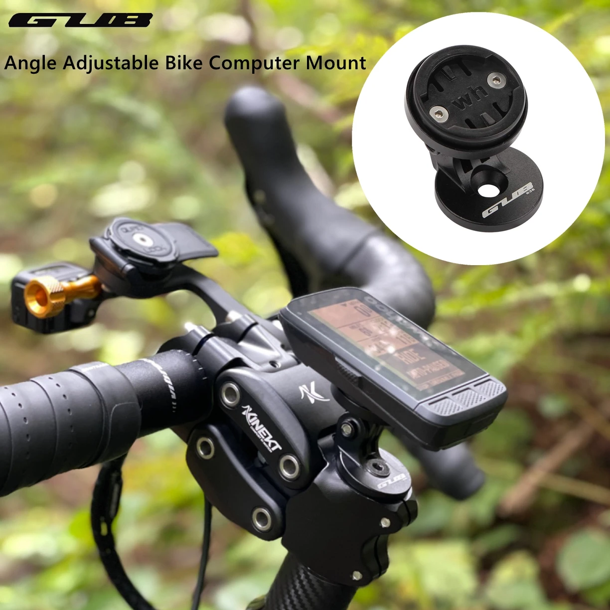 GUB Bicycle Computer Mount Angle Adjustable Bike Stem Top Cap Holder ...
