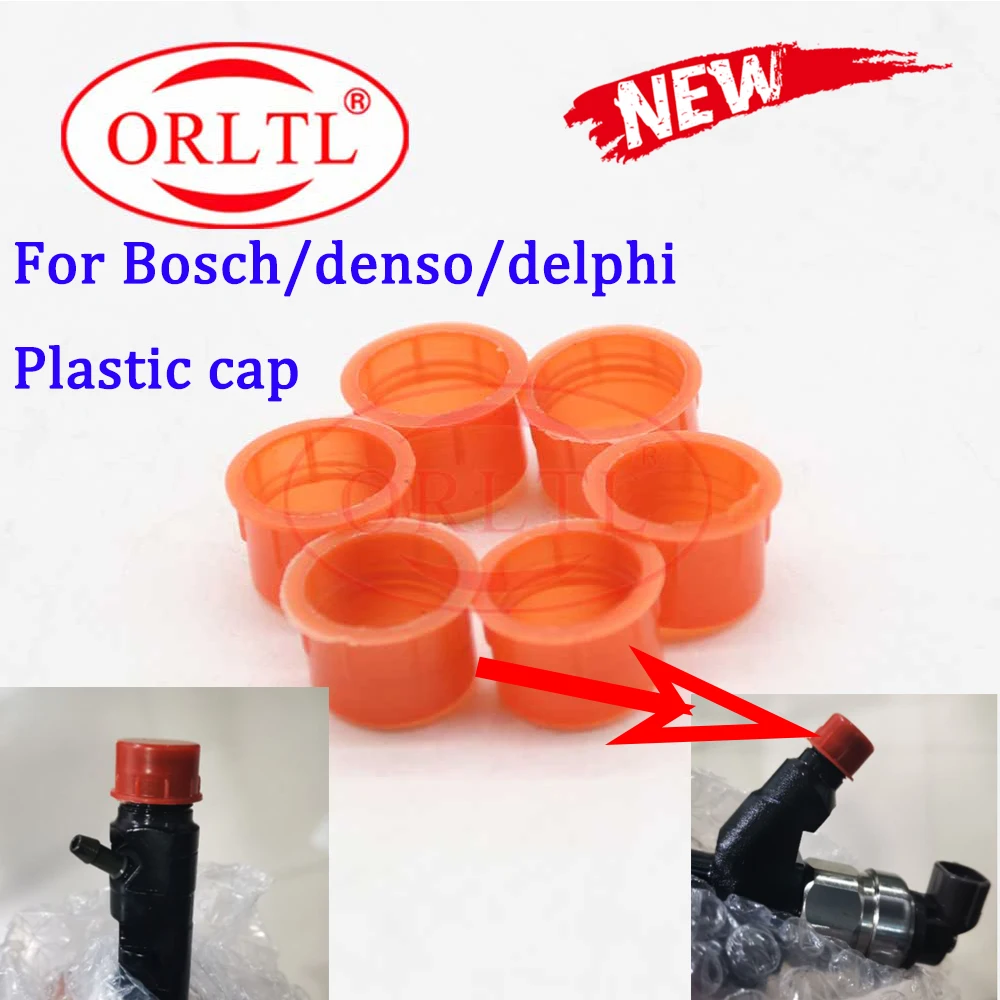 ORLTL 100 Pieces/bag Plastic Spout Cap Diesel Fuel Injector Plastic ...