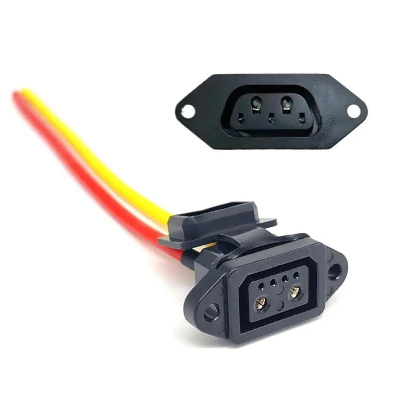 2+6/2+4 Lithium Battery Charging Discharge Port Socket Niu Scooter Battery Female Charging ...