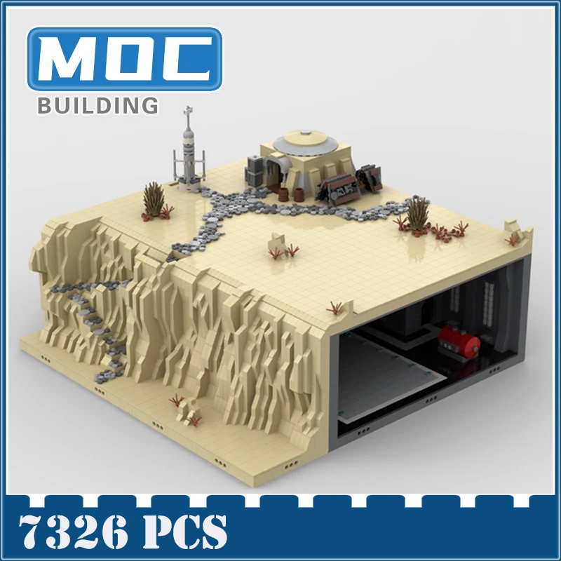 Tatooine-Secret-Base-Building-Block-Kit-MOC-Space-Wars-Military-Defense-Base-House-Brick-Model ...