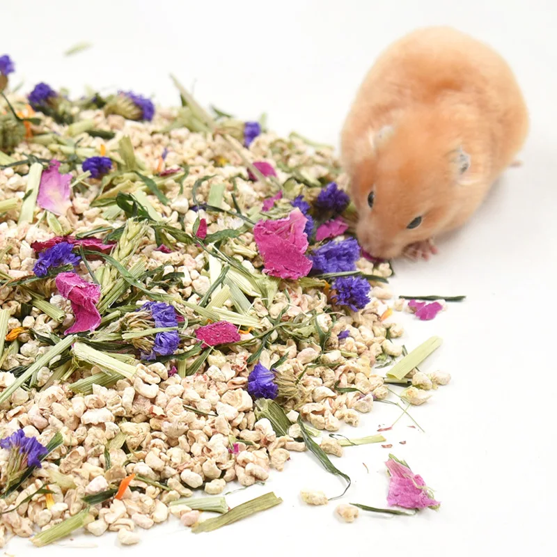Pet-Hamster-Supplies-Edible-Crushed-Corncob-Flowers-Mixture-House ...