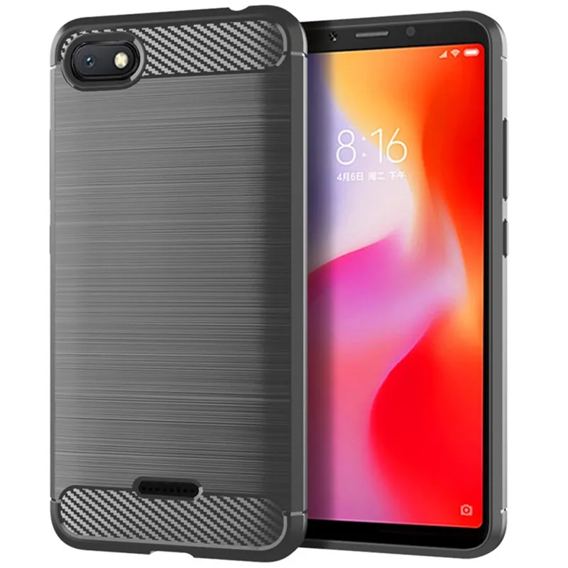 Soft Cover for Redmi 6A Carbon Fiber Silicone Case for xiaomi redmi 6a ...