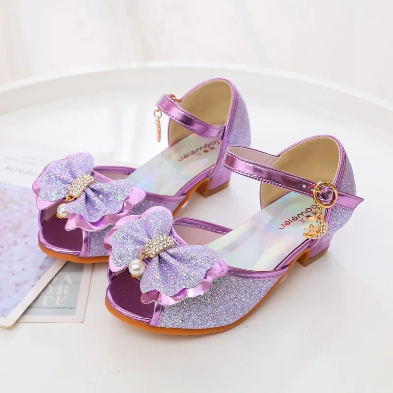 Girls-Princess-Sandals-Glitter-Bowknot-Spring-Summer-Versatile-Children ...