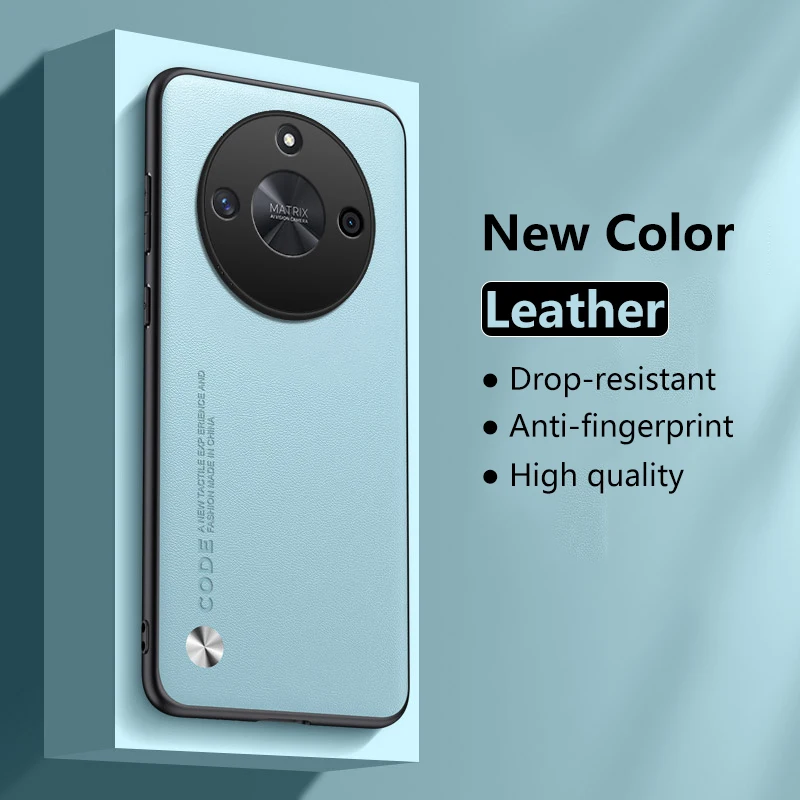 Luxury Leather Case for Huawei Honor X50 Carbon Fiber Ultra-thin Soft ...