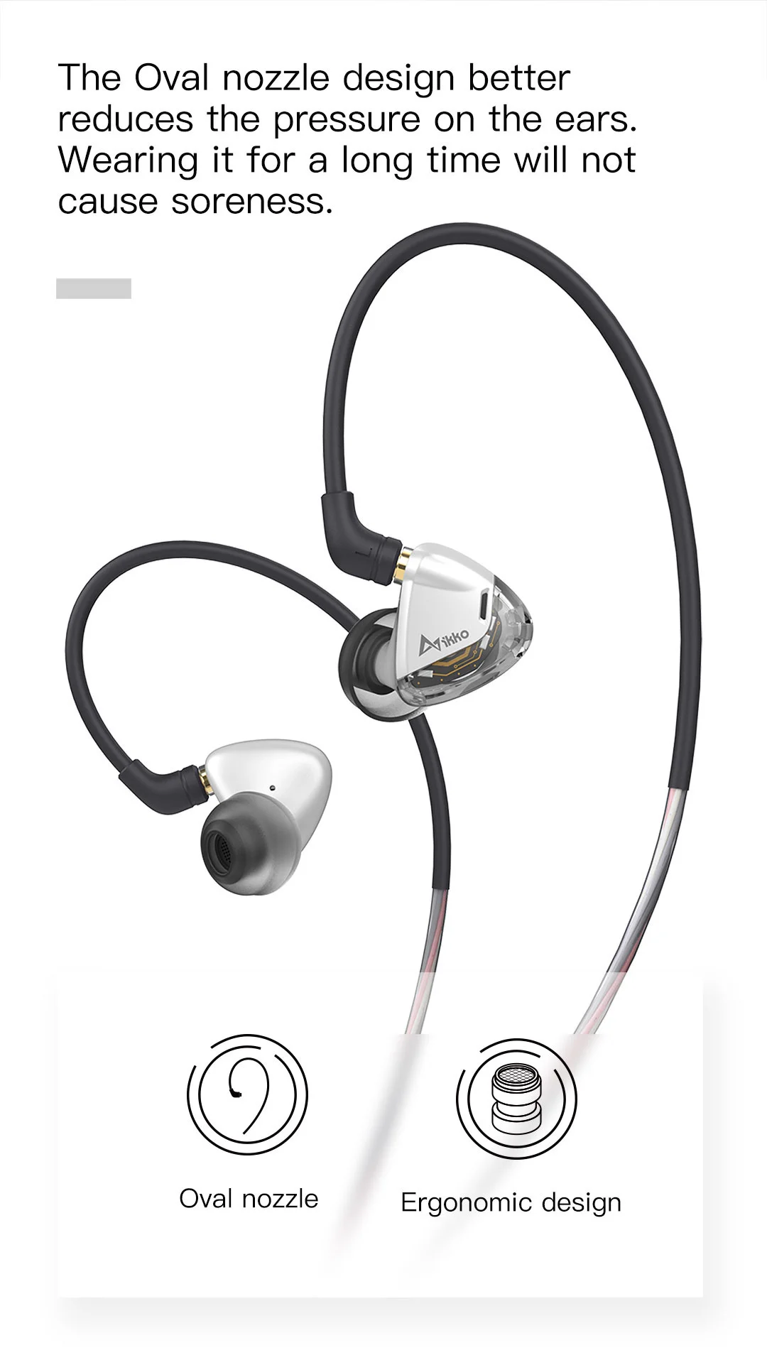 iKKO Opal OH2 8mm Dynamic Driver Wired Earphone Gold plated FPC SVAS ...