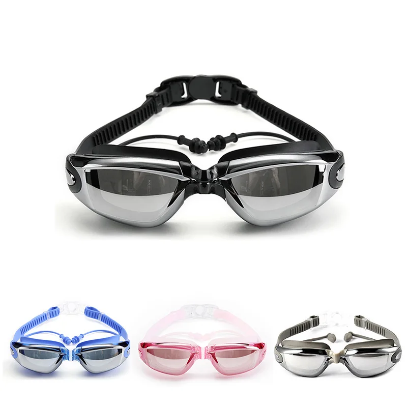 Men Women Adult Myopia Swimming Goggles Racing Goggles Earplug ...