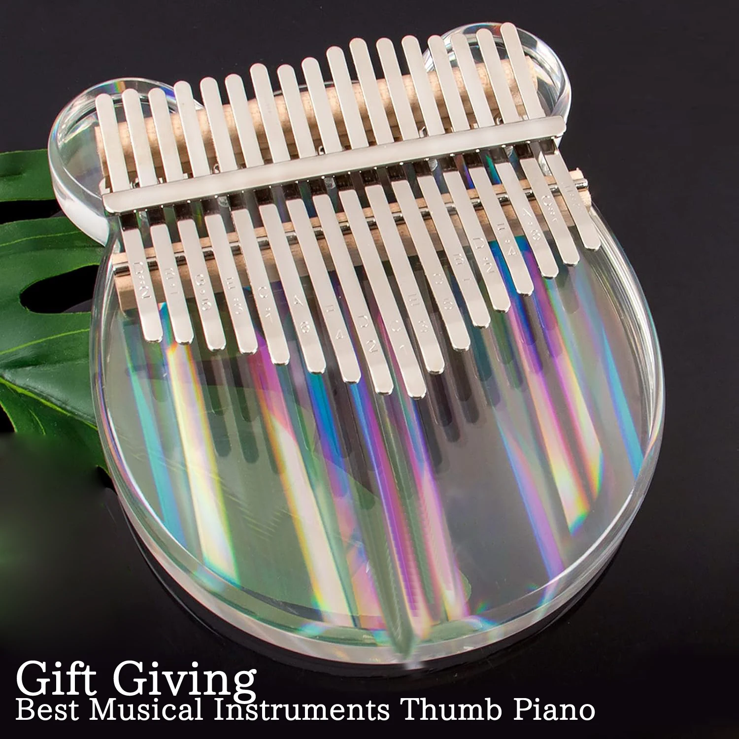 Kalimba Professional Thumb Piano Chromatic Transparent Kalimba Beginner ...