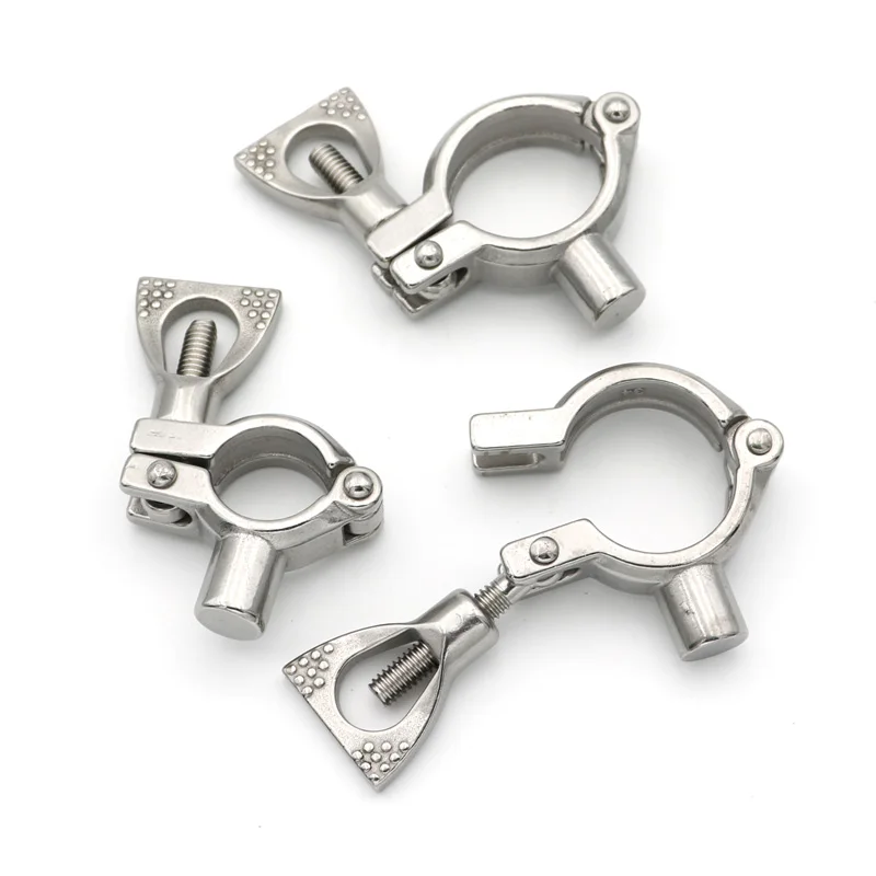 304-Stainless-Steel-Sanitary-Pipe-Holder-Clamp-Type-Clips-Support-Tube ...
