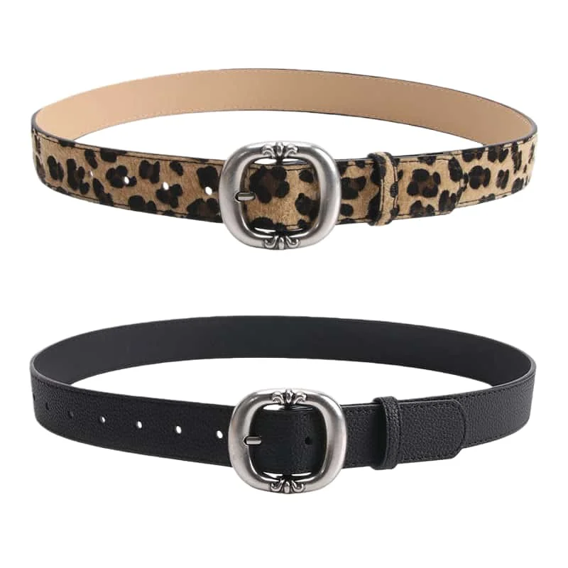 Leopard Print Belt Women's Fashion Casual Versatile Jeans Accessories ...