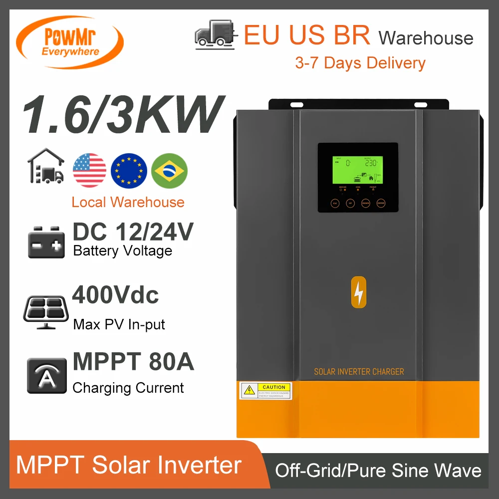 PowMr-Off-Grid-Inverter-3KW-1-6KW-12V-24V-AC-230V-Built-MPPT-80A-Solar ...