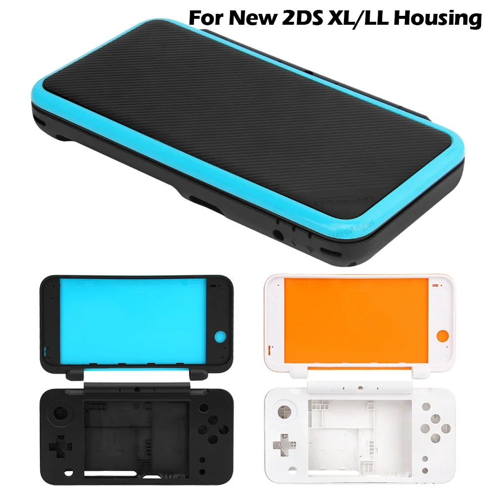 Black-White-Full-Housing-Shell-Case-For-Nintend-NEW-2DS-XL-LL-Console ...
